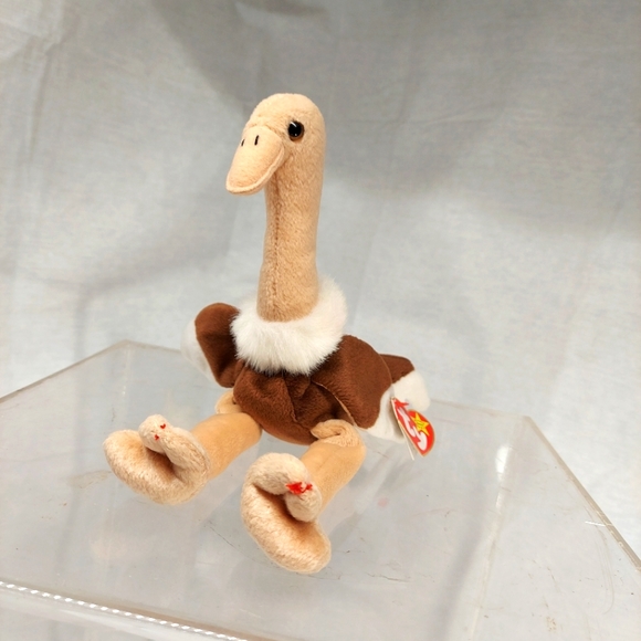 beanie baby | Toys | Rare Vtg Retired Stretch The Ostrich Beanie Baby ...